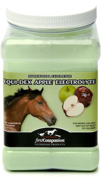 FIRST COMPANION Equi-Dex Apple Flavor Electrolyte Horse Supplement, 5 ...