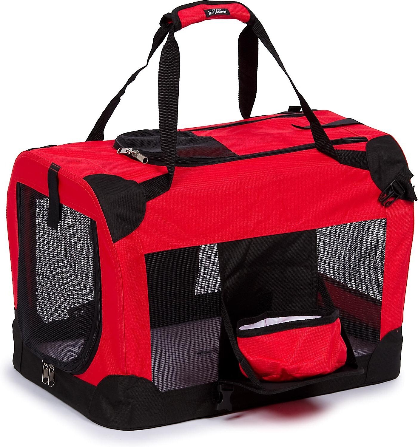 PET LIFE Deluxe 360° Vista View House Folding Dog Carrier, Small ...