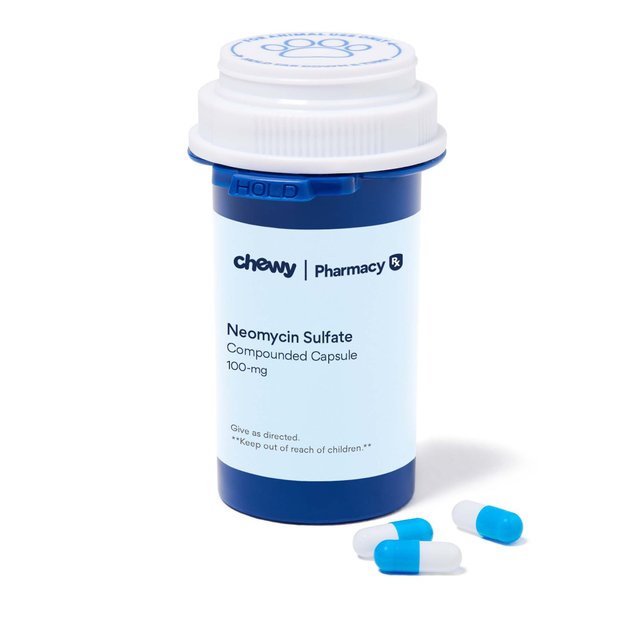 NEOMYCIN SULFATE COMPOUNDED Capsule for Dogs & Cats, 100-mg, 1 Capsule ...