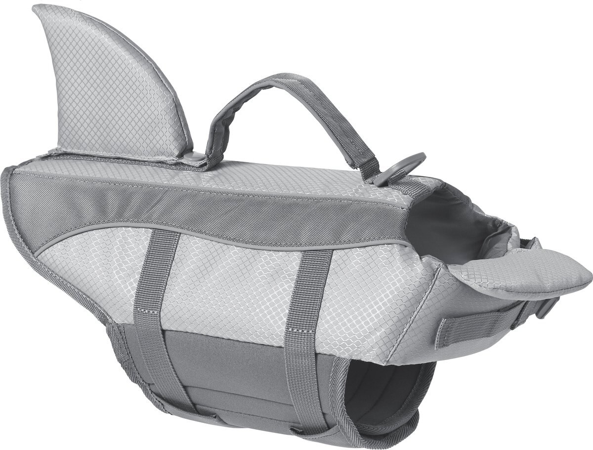 FRISCO Shark Dog Life Jacket, Gray, X-Small - Chewy.com