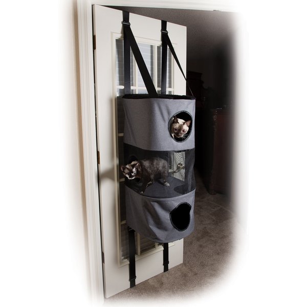 K&H PET PRODUCTS Hangin' Feline Funhouse Cat Condo Door Mounted Cat ...