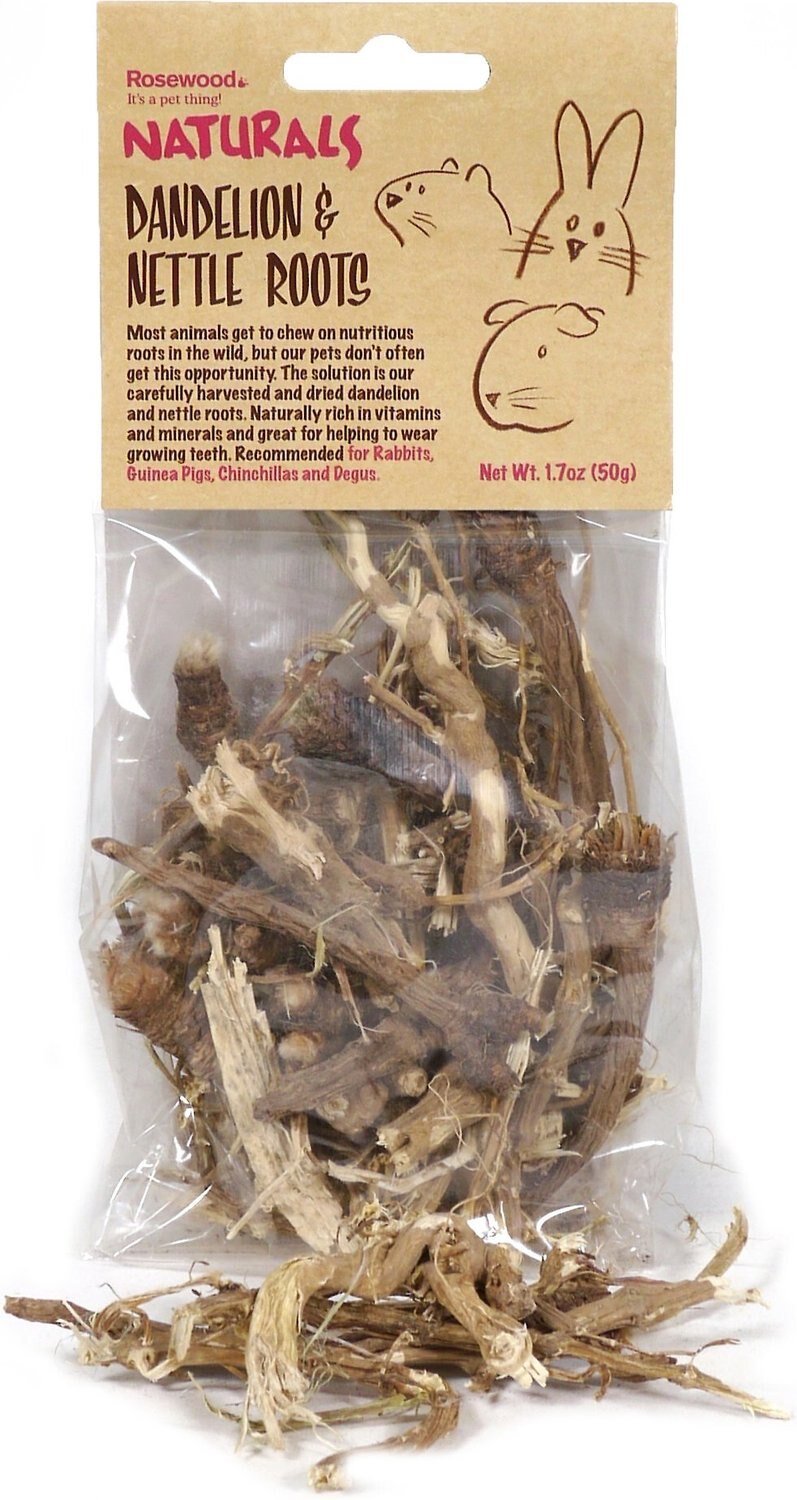 NATURALS BY ROSEWOOD Dandelion & Nettle Roots Small Pet Treats, 1.7-oz ...