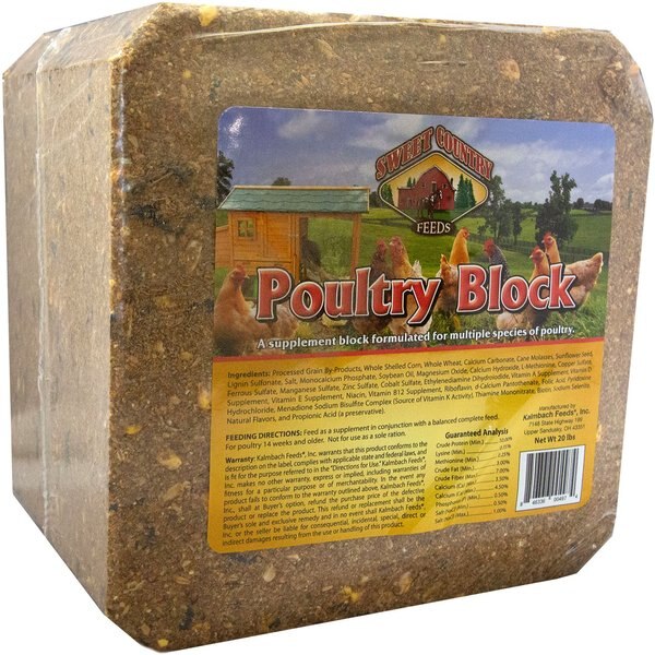 SWEET COUNTRY FEEDS Poultry Block Chicken Supplement, 20-lb block ...