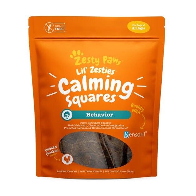 ZESTY PAWS Lil' Zesties Calming Squares Chicken Flavored Soft Chews ...