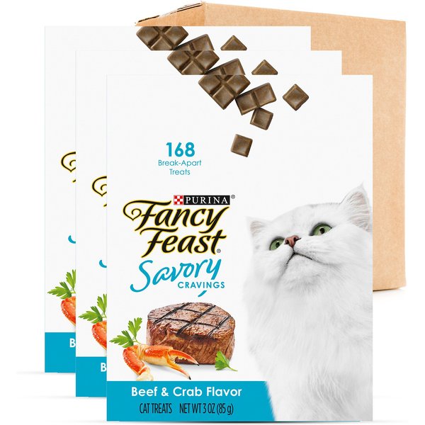 FANCY FEAST Savory Cravings Salmon Flavor Limited Ingredient Soft Cat ...