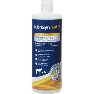 LUBRISYN HA Plus MSM Joint Health Liquid Dog, Cat & Horse Supplement, 1 ...