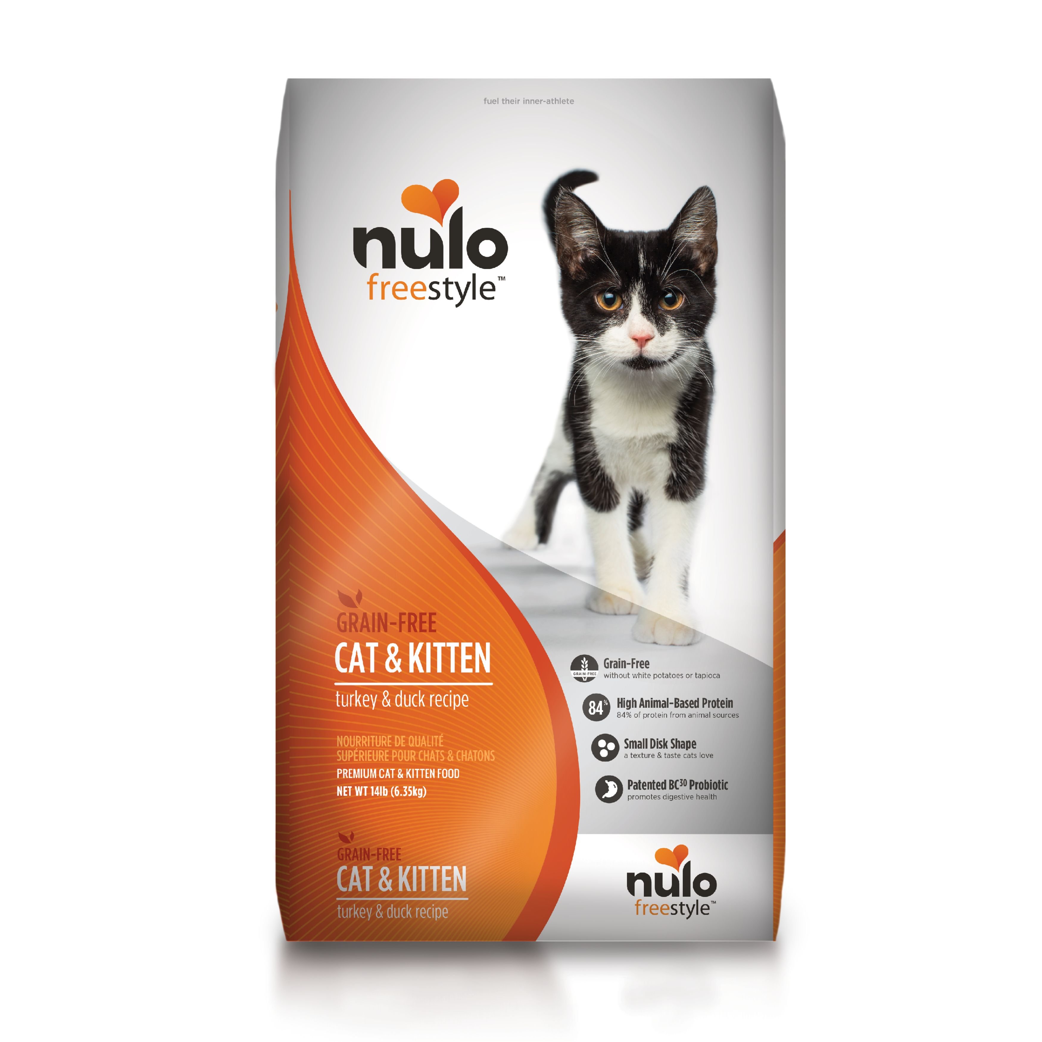 NULO Freestyle Turkey Duck Recipe Grain Free Dry Cat Kitten Food
