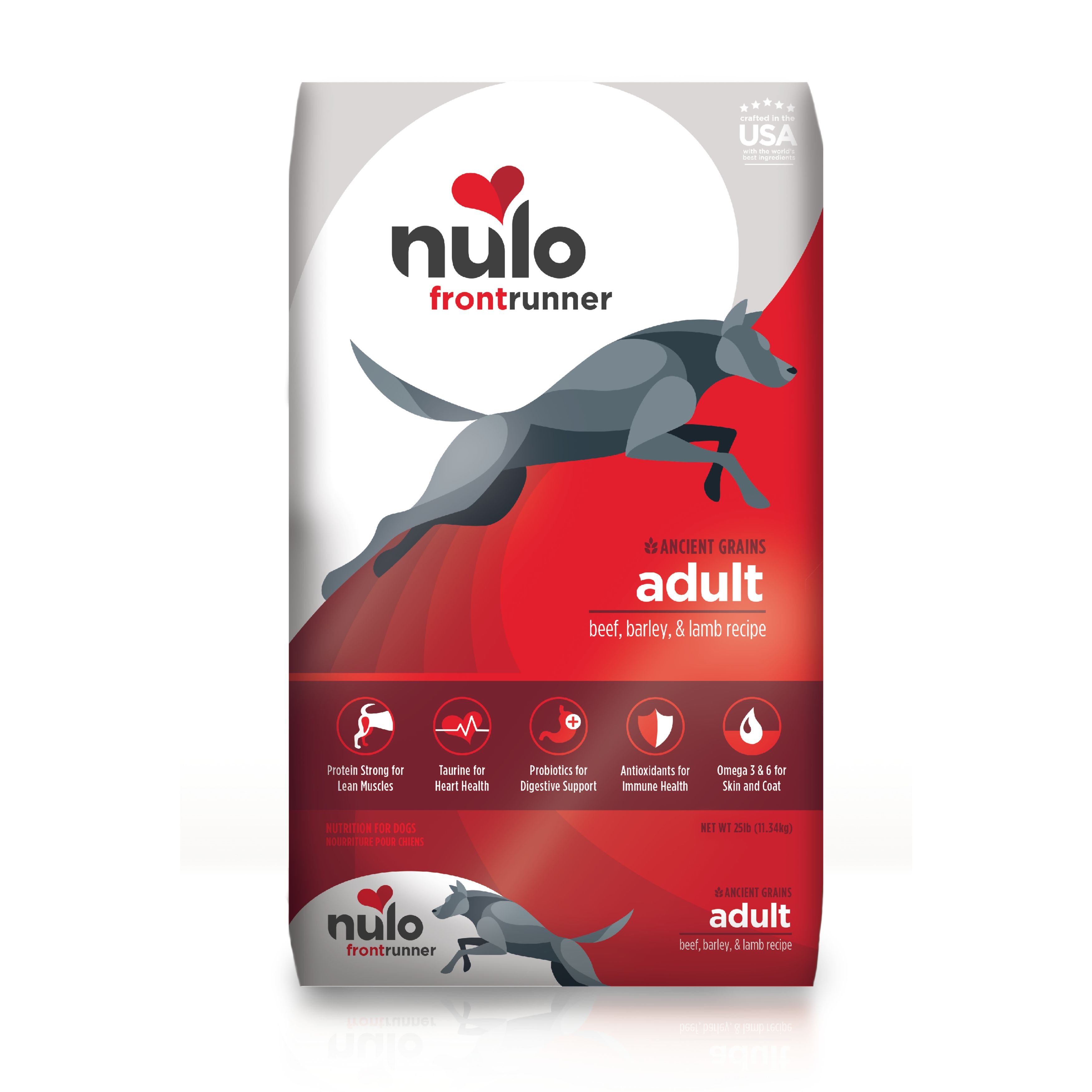 NULO Frontrunner Ancient Grain Beef, Barley & Lamb Adult Dry Dog Food ...