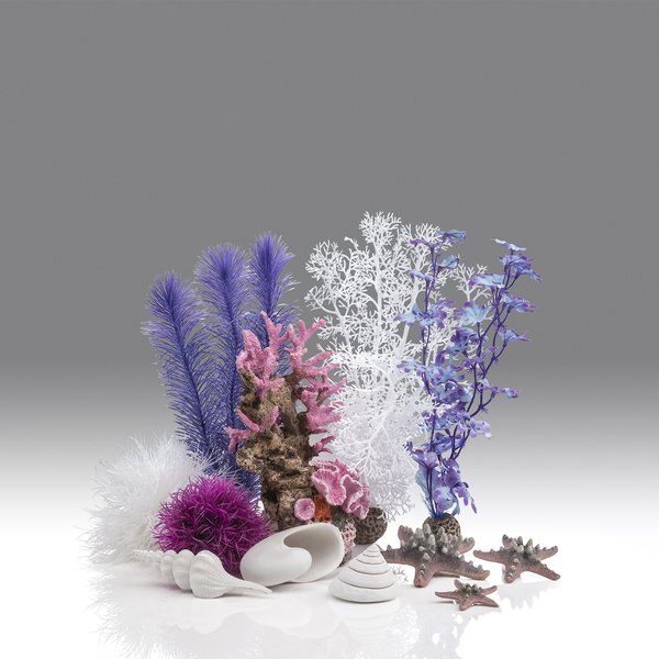BIORB Aquarium Decor Set, 8-gal, Pink Ocean - Chewy.com