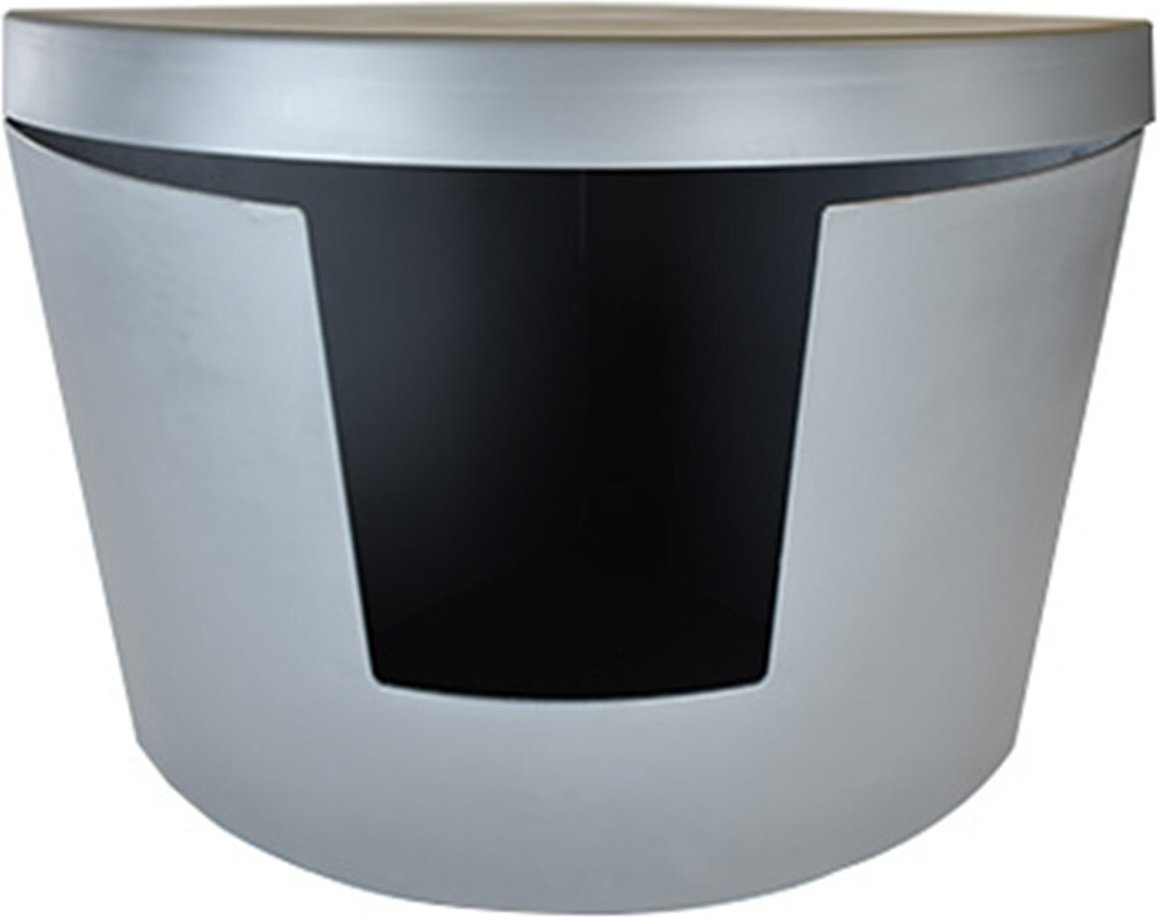 KITANGLE Corner Kitty Cat Litter Box, Large, Grey - Chewy.com