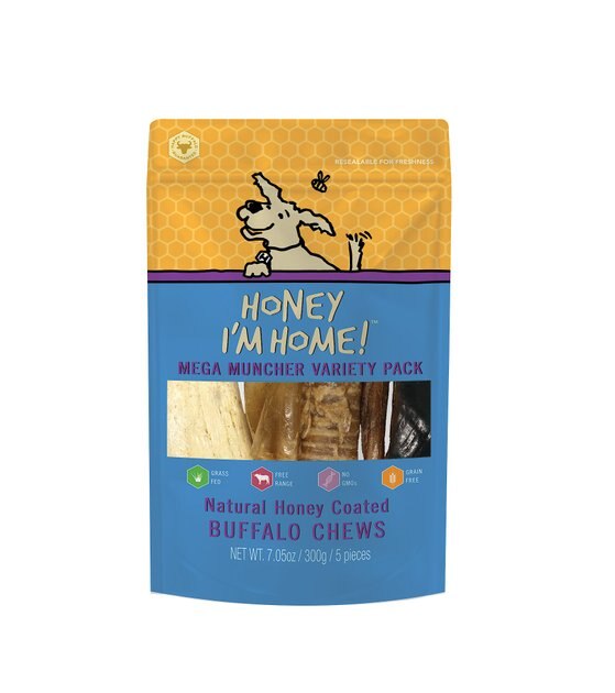 HONEY I'M HOME! Mega Muncher Variety Pack Natural Honey Coated Buffalo ...
