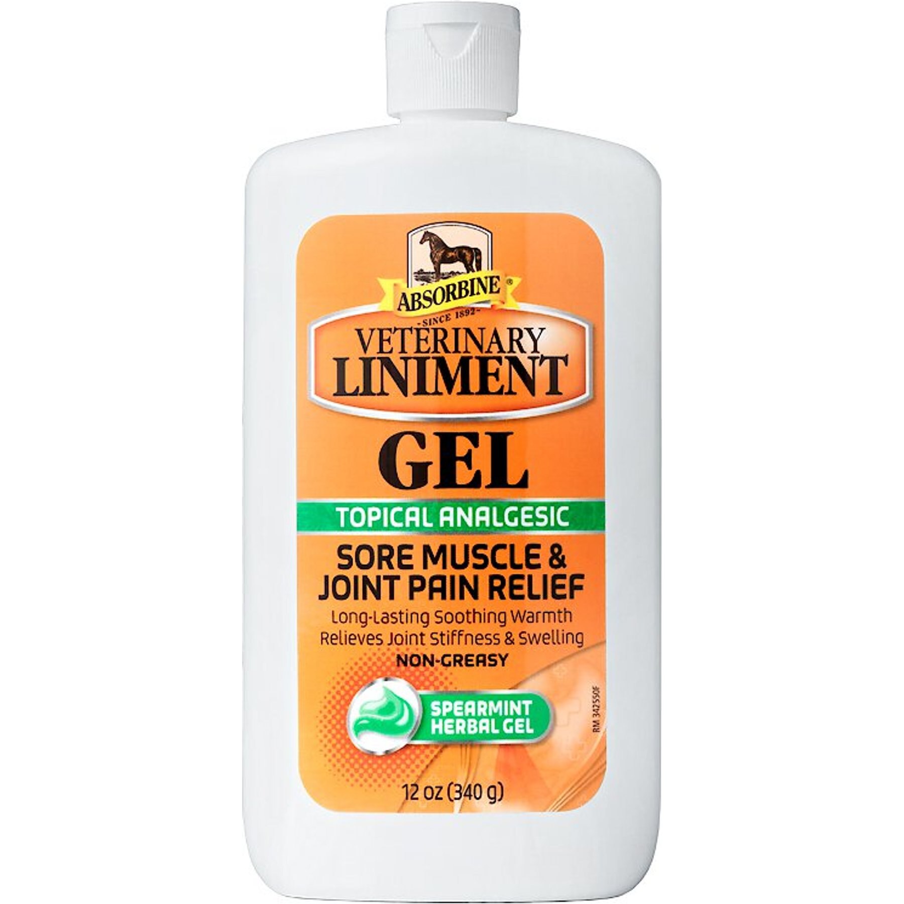 ABSORBINE Veterinary Sore Muscle & Joint Pain Relief Horse Liniment Gel ...