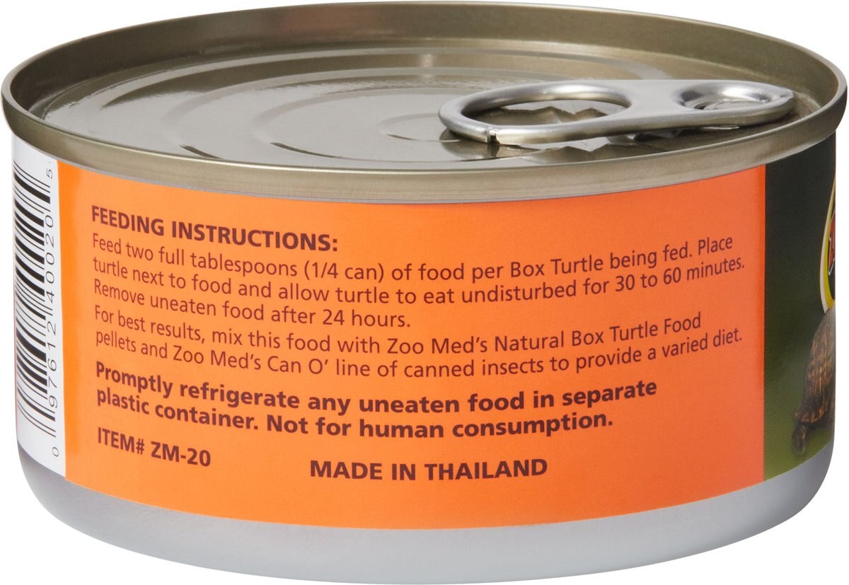 ZOO MED Canned Box Turtle Food, 6-oz can, bundle of 5 - Chewy.com