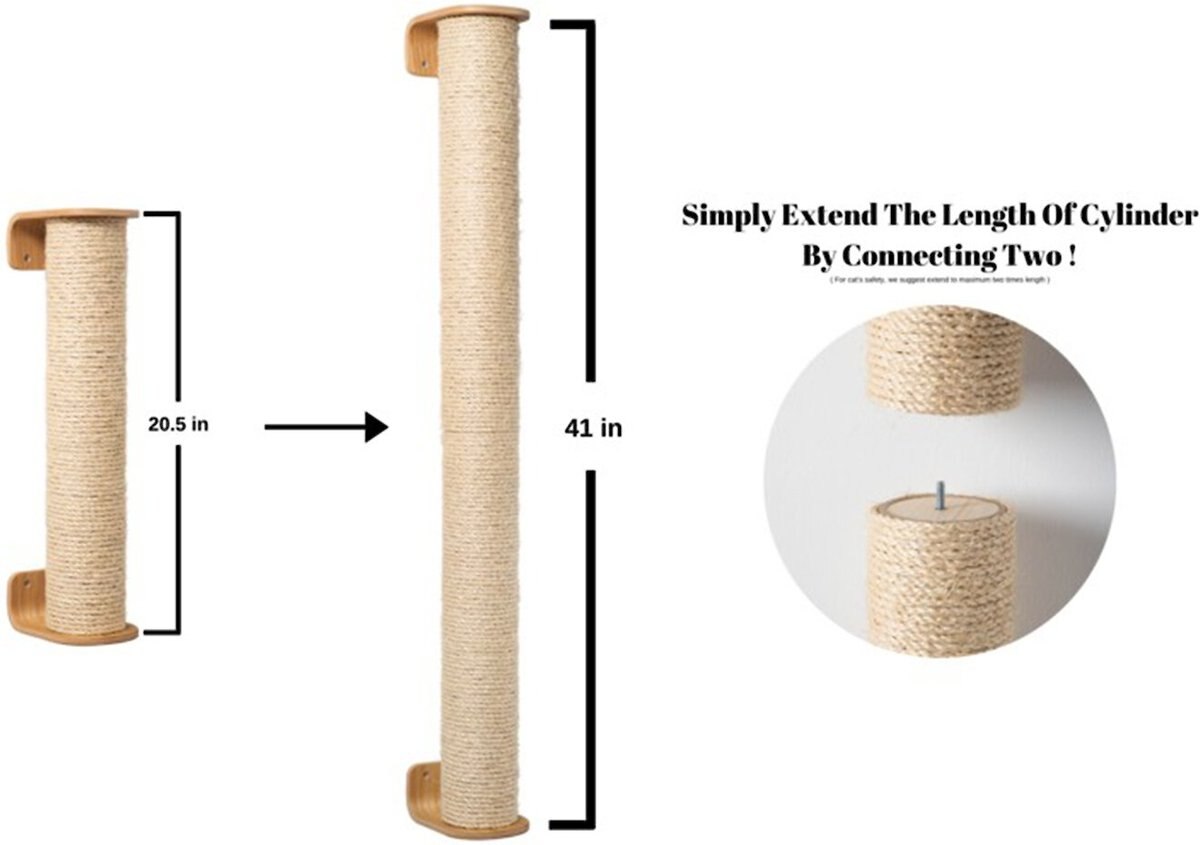 Temporarily Unavailable - MYZOO Cylinder 20.5-in Sisal Cat Scratching Post - Chewy.com