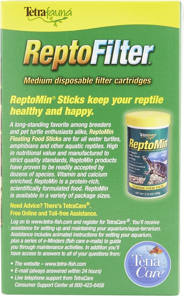 TETRAFAUNA ReptoFilter Cartridges Replacements, 9 Count, Medium, 90 GPH ...