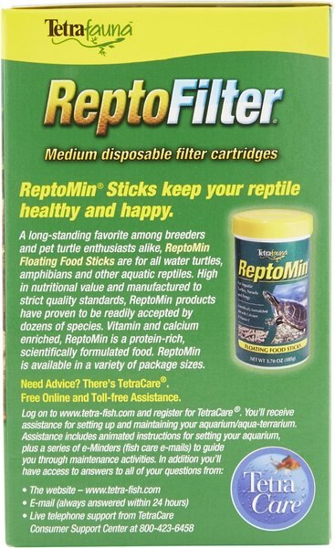 TETRAFAUNA ReptoFilter Cartridges Replacements, 9 Count, Large, 125 GPH ...