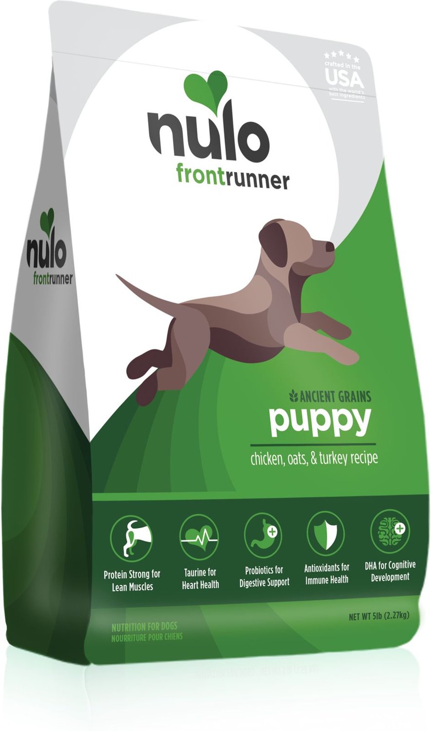 NULO Frontrunner Ancient Grains Chicken, Oats & Turkey Puppy Dry Dog ...