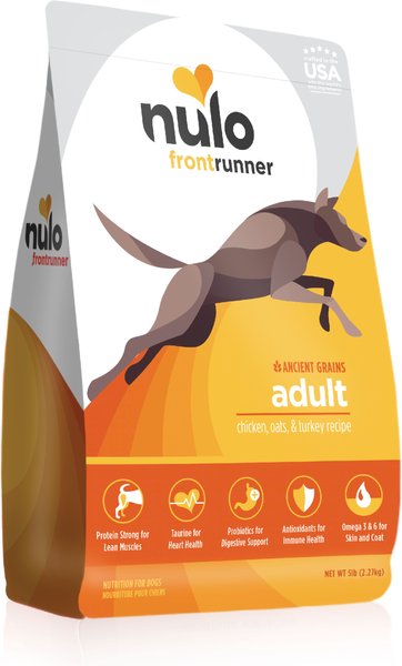 NULO Frontrunner Ancient Grains Chicken, Oats & Turkey Adult Dry Dog ...