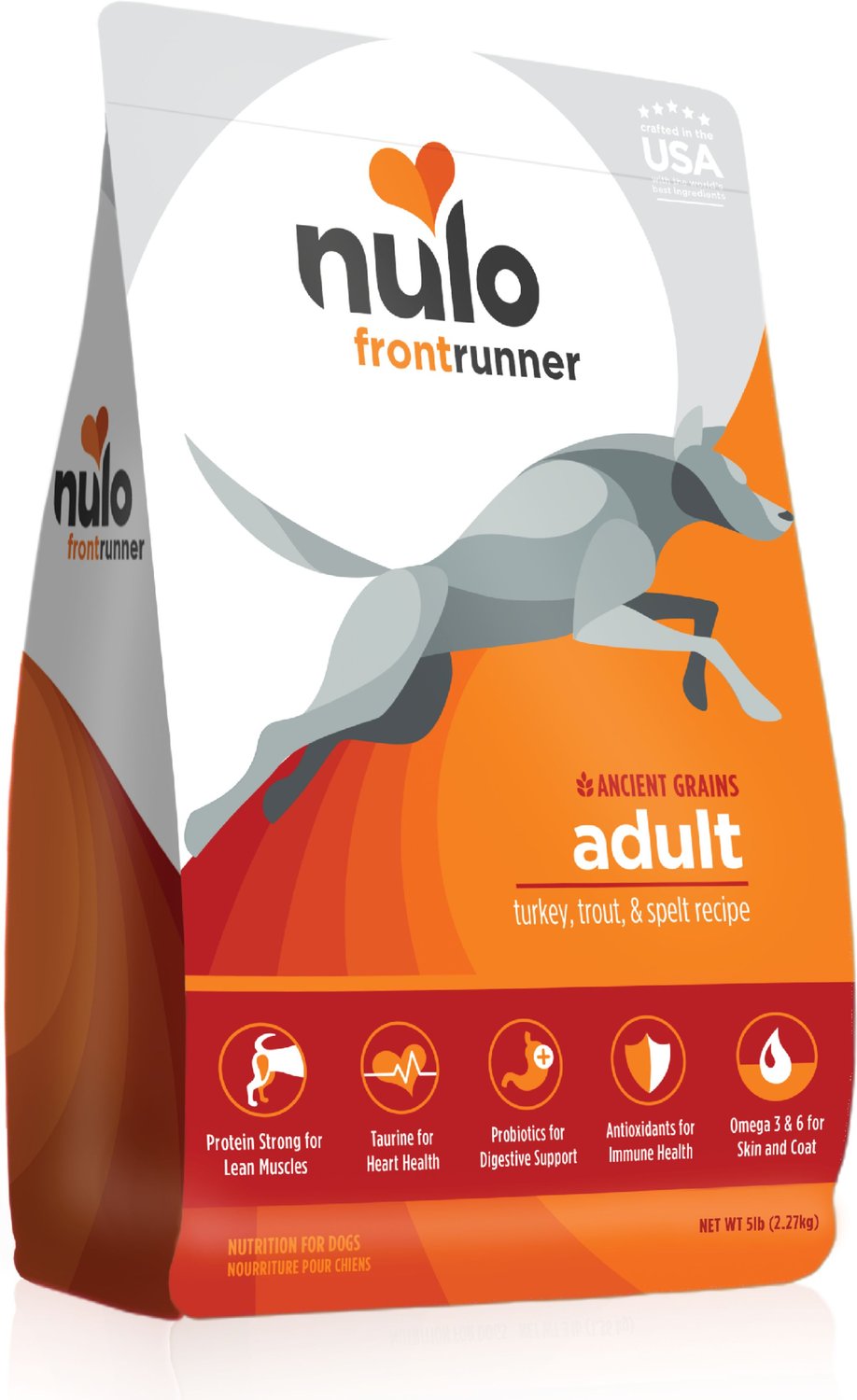 NULO Frontrunner Ancient Grains Turkey, Trout & Spelt Adult Dry Dog ...