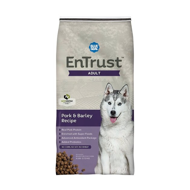 BLUE SEAL EnTrust Adult Pork Meal & Barley Recipe Dry Dog Food, 6-lb ...