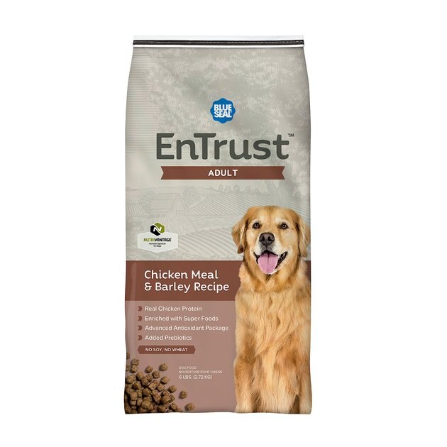 BLUE SEAL EnTrust Adult Chicken Meal & Barley Recipe Dry Dog Food, 6-lb ...