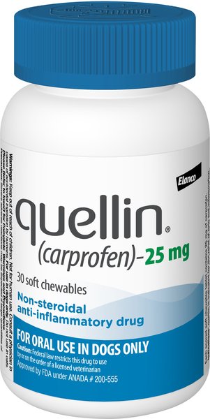 QUELLIN (Carprofen) Chew for Dogs, 25-mg, 30 soft chews - Easy Refills ...