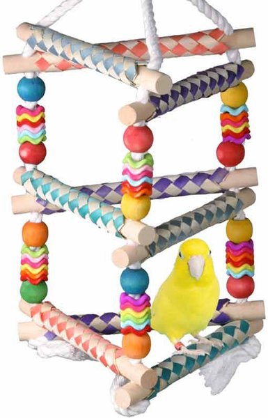 SUPER BIRD CREATIONS Finger Trap Pagoda Bird Toy, Small/Medium - Chewy.com