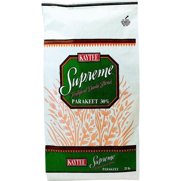 KAYTEE Supreme Parakeet Food, 25-lb bag, bundle of 2 - Chewy.com