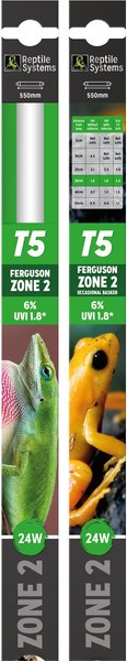 REPTILE SYSTEMS T5 Ferguson Zone 2 6% Forest Reptile Lamp, 24-watt ...