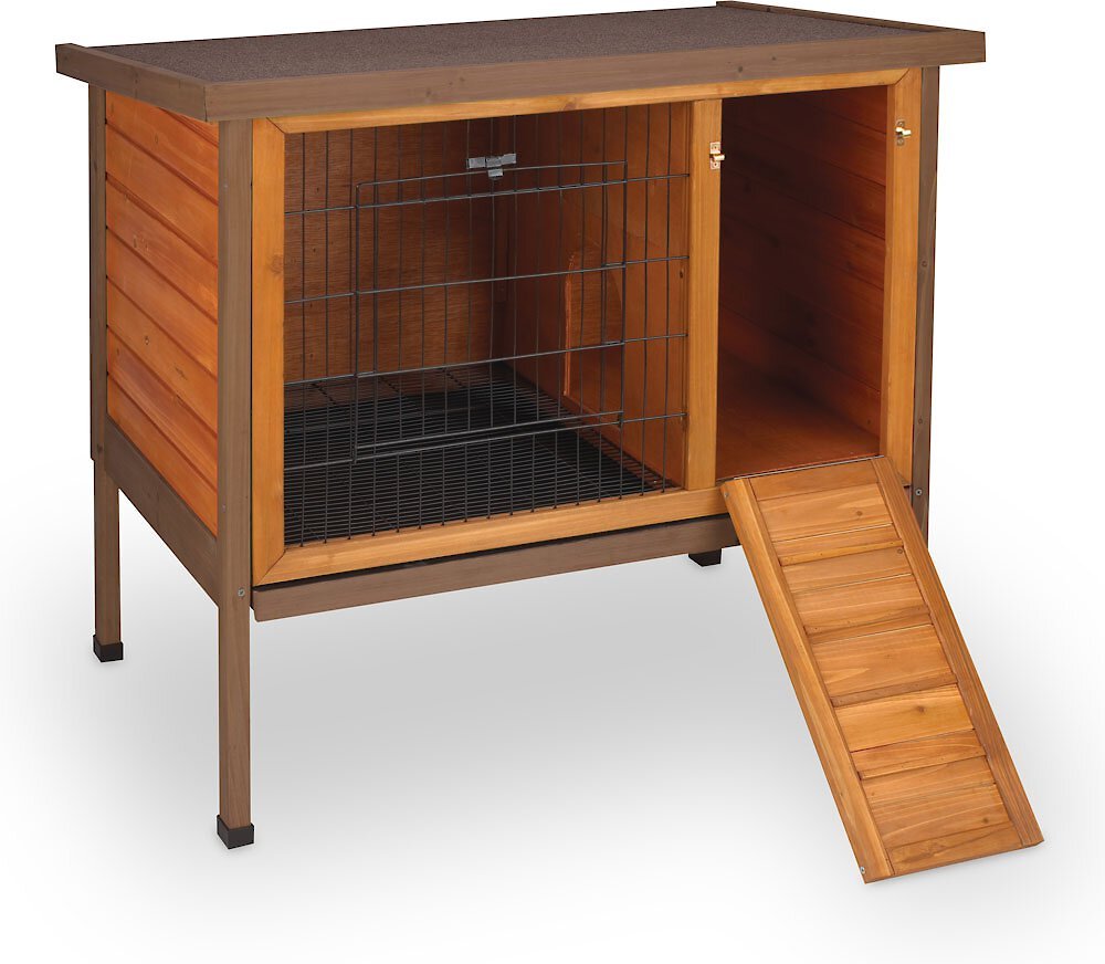 WARE Premium+ Wooden Rabbit Hutch, Medium - Chewy.com