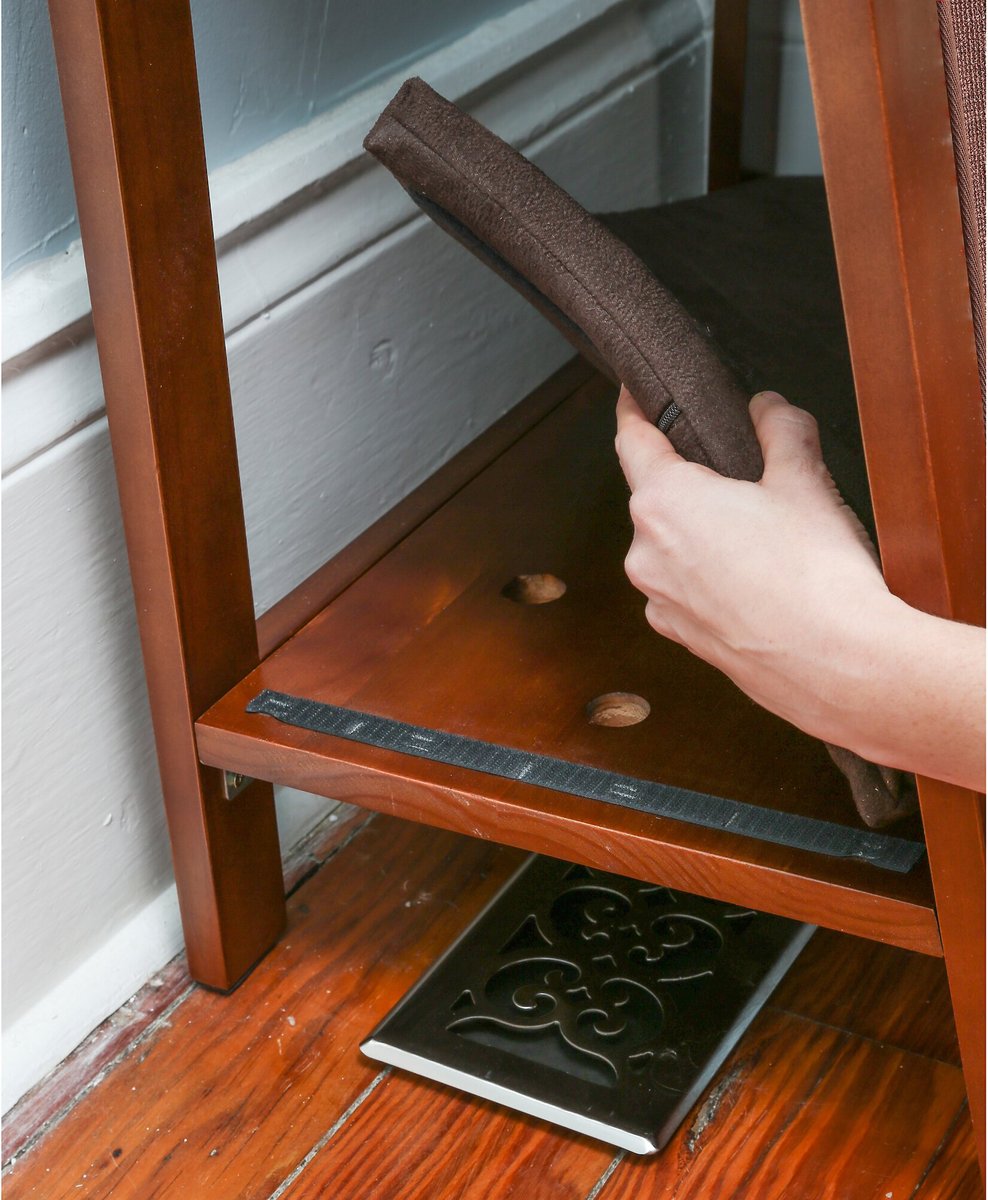 THE REFINED FELINE A-Frame Covered Cat Bed, Mahogany - Chewy.com