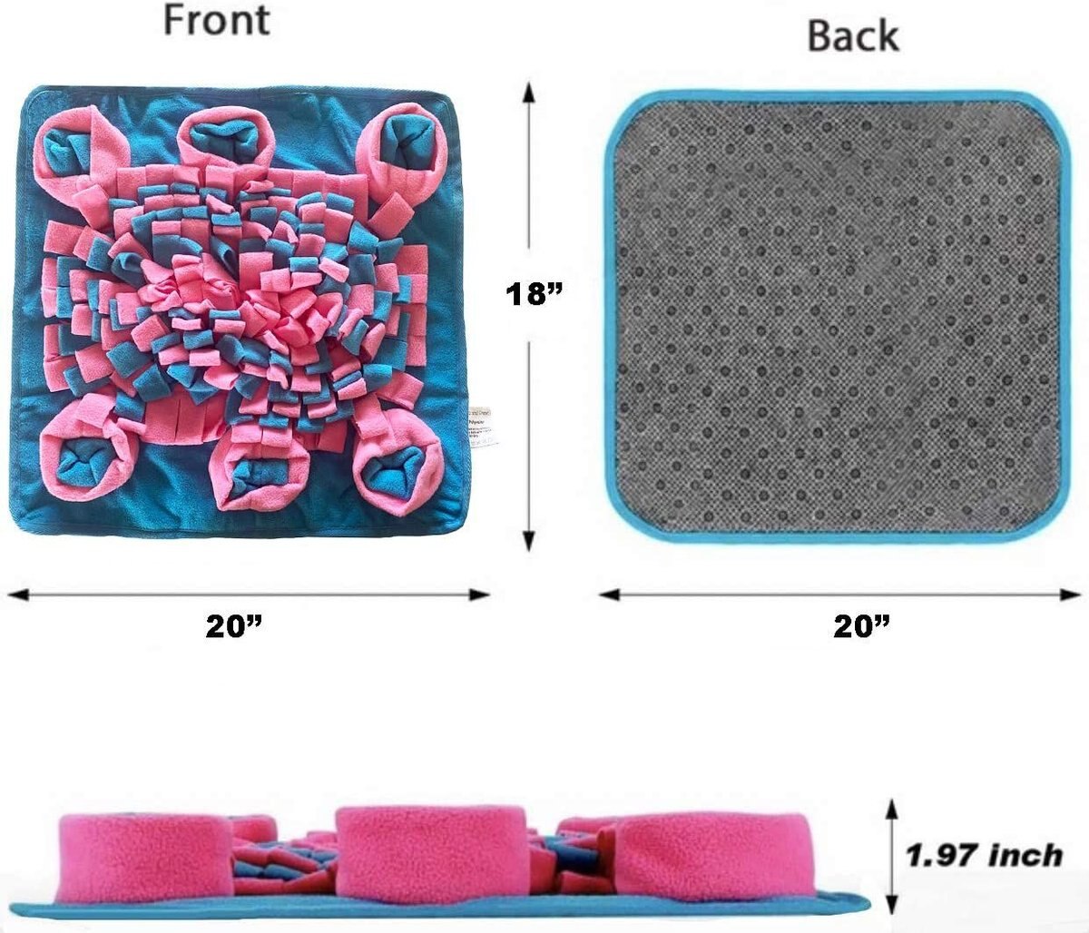 PIGGY POO AND CREW Pig Rooting Snuffle Activity Mat, Small - Chewy.com