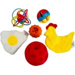 PIGGY POO AND CREW Play Tunnel & Pop Up Tent Round Ball Pit with 50 ...