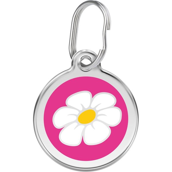 RED DINGO Star Stainless Steel Personalized Dog & Cat ID Tag, Pink ...