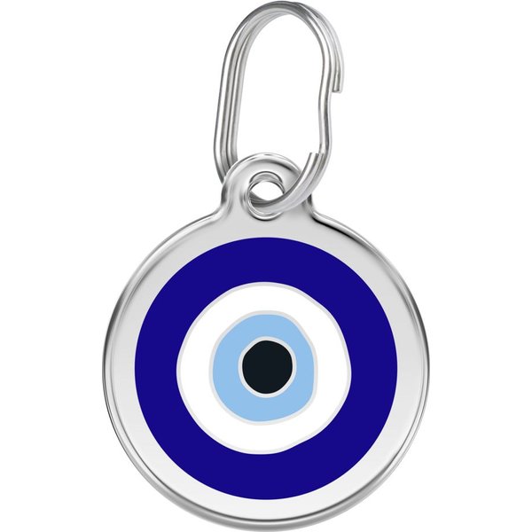 RED DINGO Peace Sign Stainless Steel Personalized Dog & Cat ID Tag ...