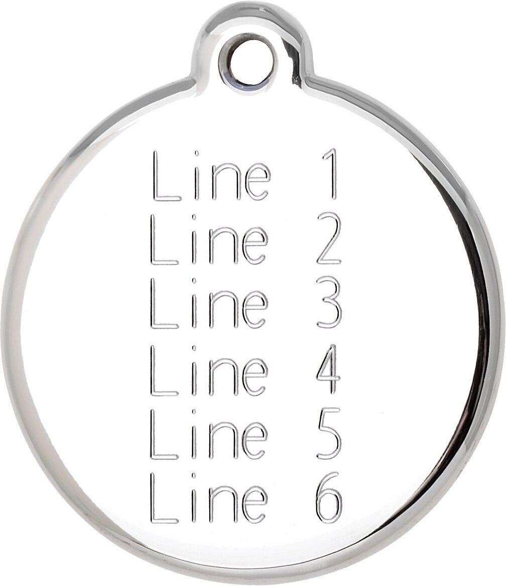 RED DINGO Fire Hydrant Stainless Steel Personalized Dog ID Tag, Red ...