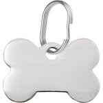 RED DINGO Bone Crystal Diamante Stainless Steel Personalized Dog ID Tag ...