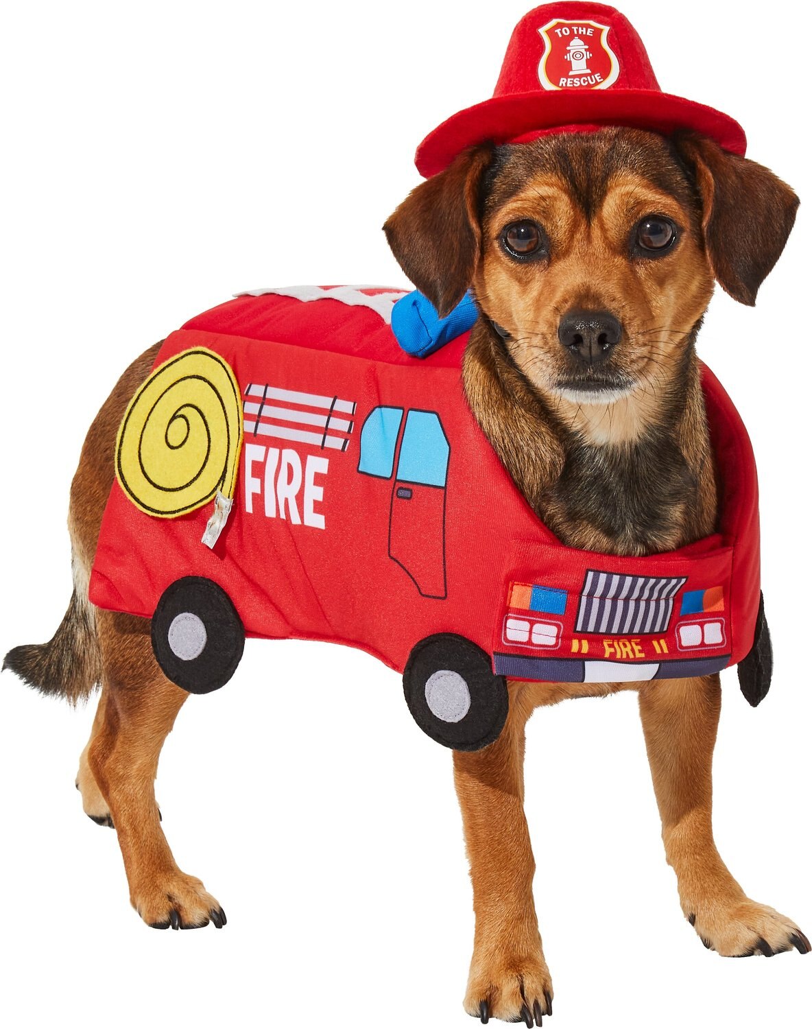 FRISCO Firetruck Dog & Cat Costume, XX-Large - Chewy.com