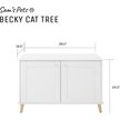 SAM'S PETS Becky 24.5-in Cat Tree End Table & Litter Box Enclosure ...