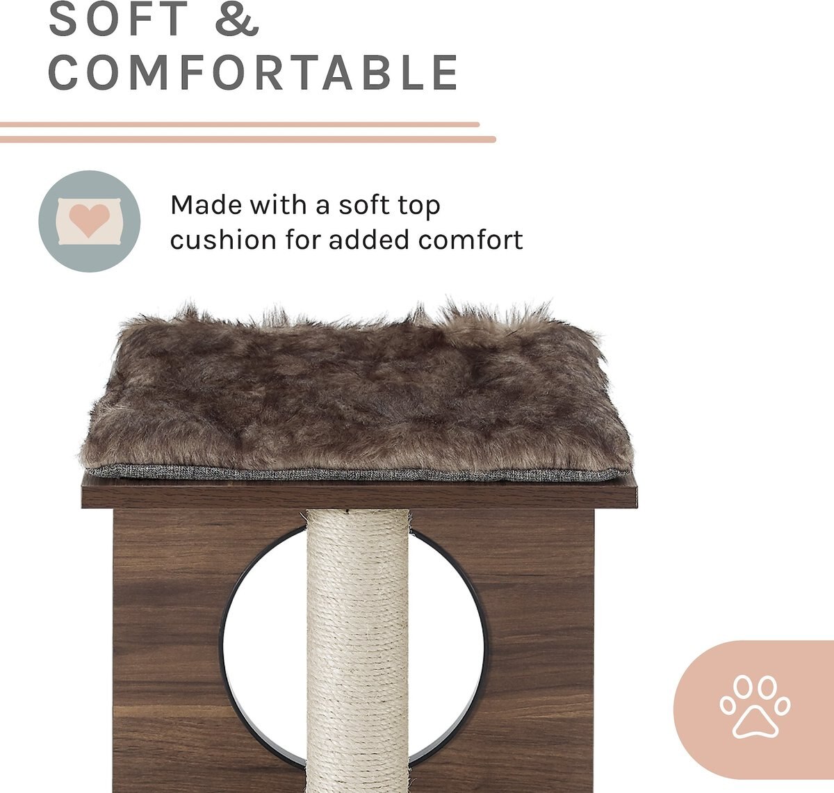 SAM'S PETS Sheree Cat Tree, Light Brown - Chewy.com