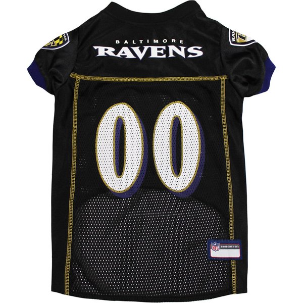 PETS FIRST NFL Dog & Cat Jersey, Baltimore Ravens, Medium - Chewy.com