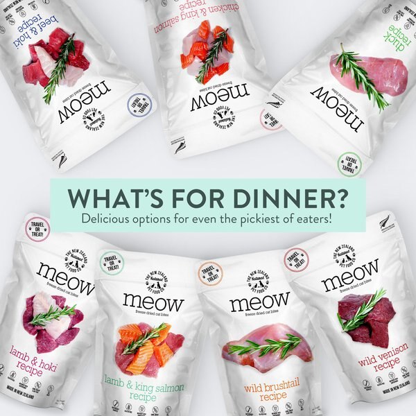 THE NEW ZEALAND NATURAL PET FOOD CO. Meow Beef & Hoki Grain-Free Freeze ...