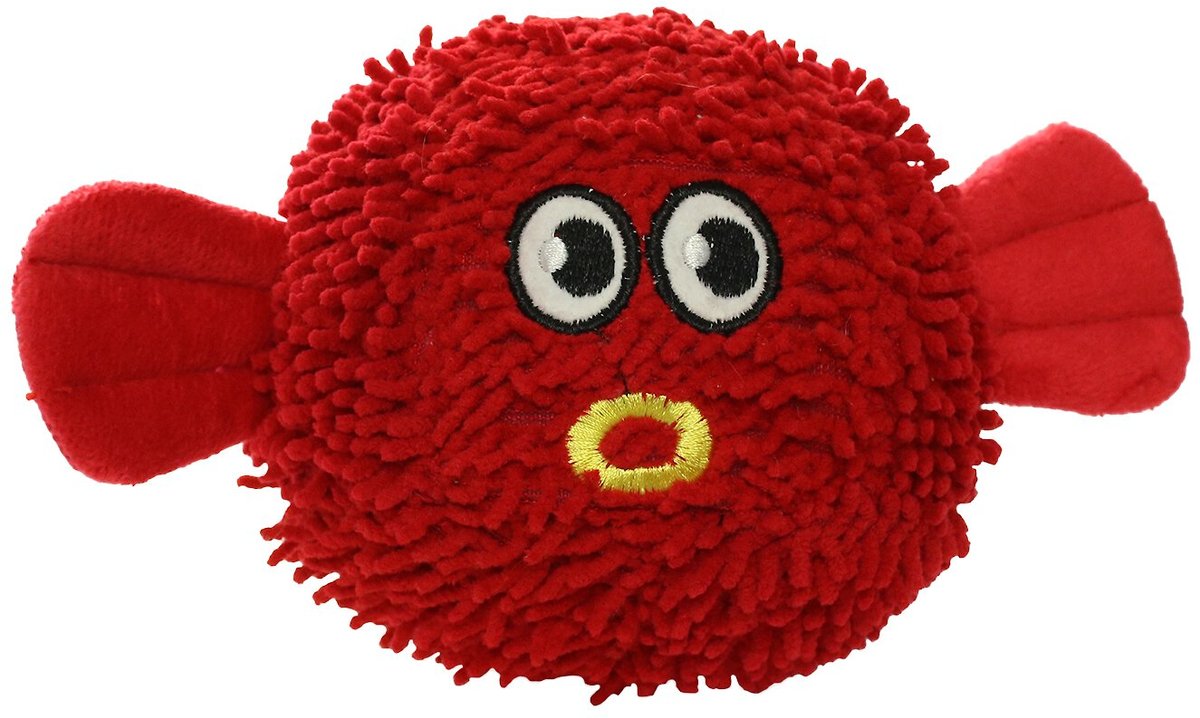 MIGHTY MicroFiber Balls Blowfish Plush Dog Toy, Medium - Chewy.com
