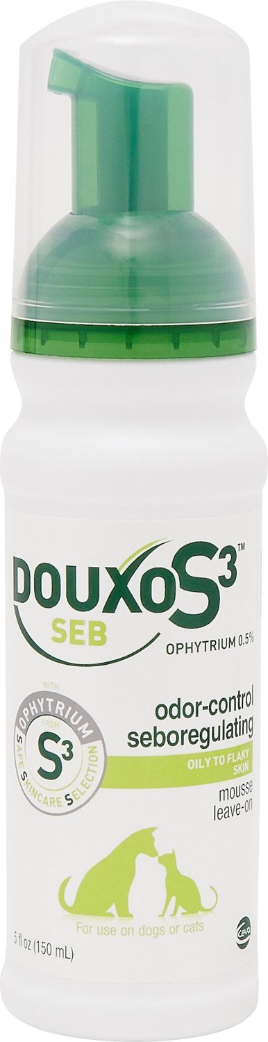 DOUXO S3 SEB Odor-Control Seboregulating Dog & Cat Mousse, 5.1-oz ...