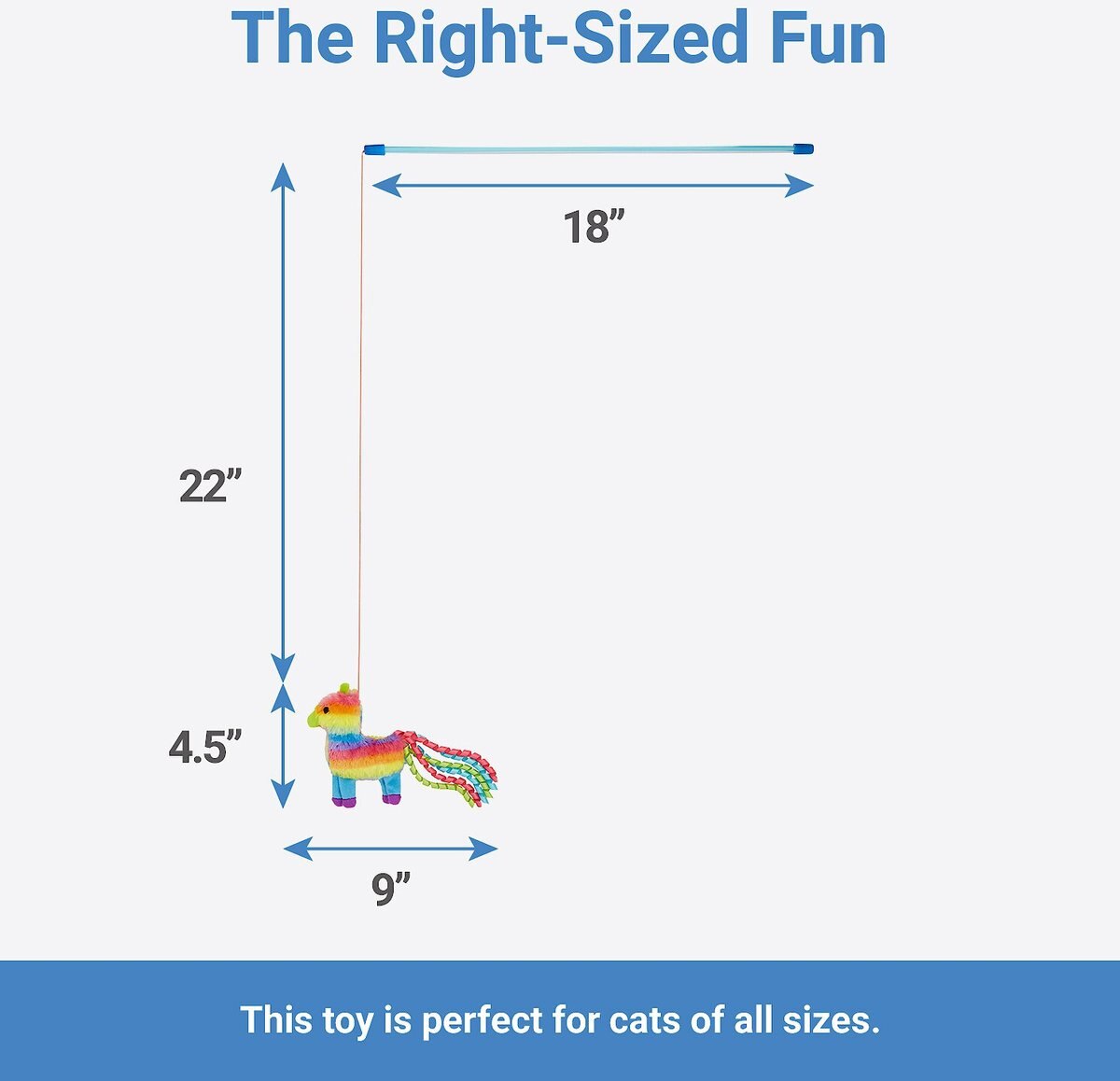 Out of Stock - FRISCO Pinata Teaser Wand Cat Toy with Catnip - Chewy.com