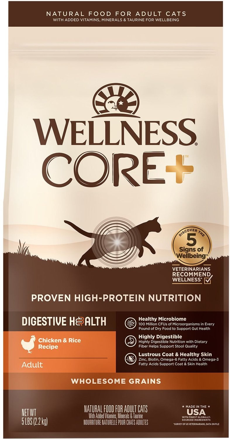 WELLNESS CORE Digestive Health Wholesome Grains Chicken & Rice Recipe ...
