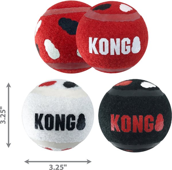 KONG Signature Sport Balls Dog Toy, Red, Large - Chewy.com