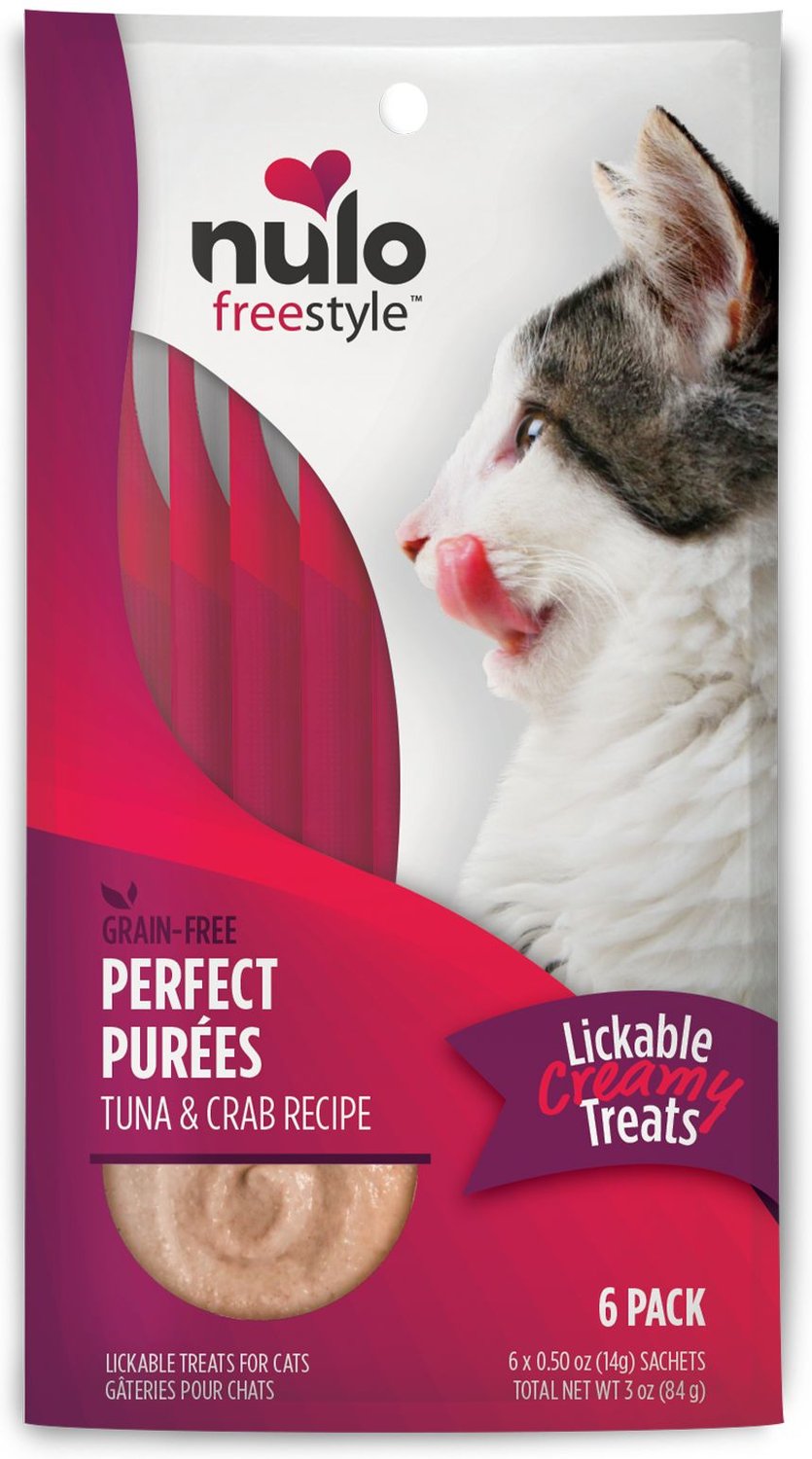 NULO Freestyle Perfect Purees Tuna & Crab Recipe Grain-Free Lickable ...
