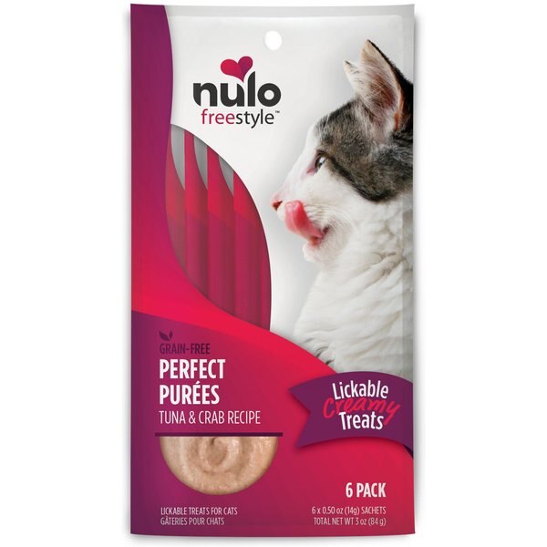 NULO Freestyle Perfect Purees Tuna & Crab Recipe Grain-Free Lickable ...