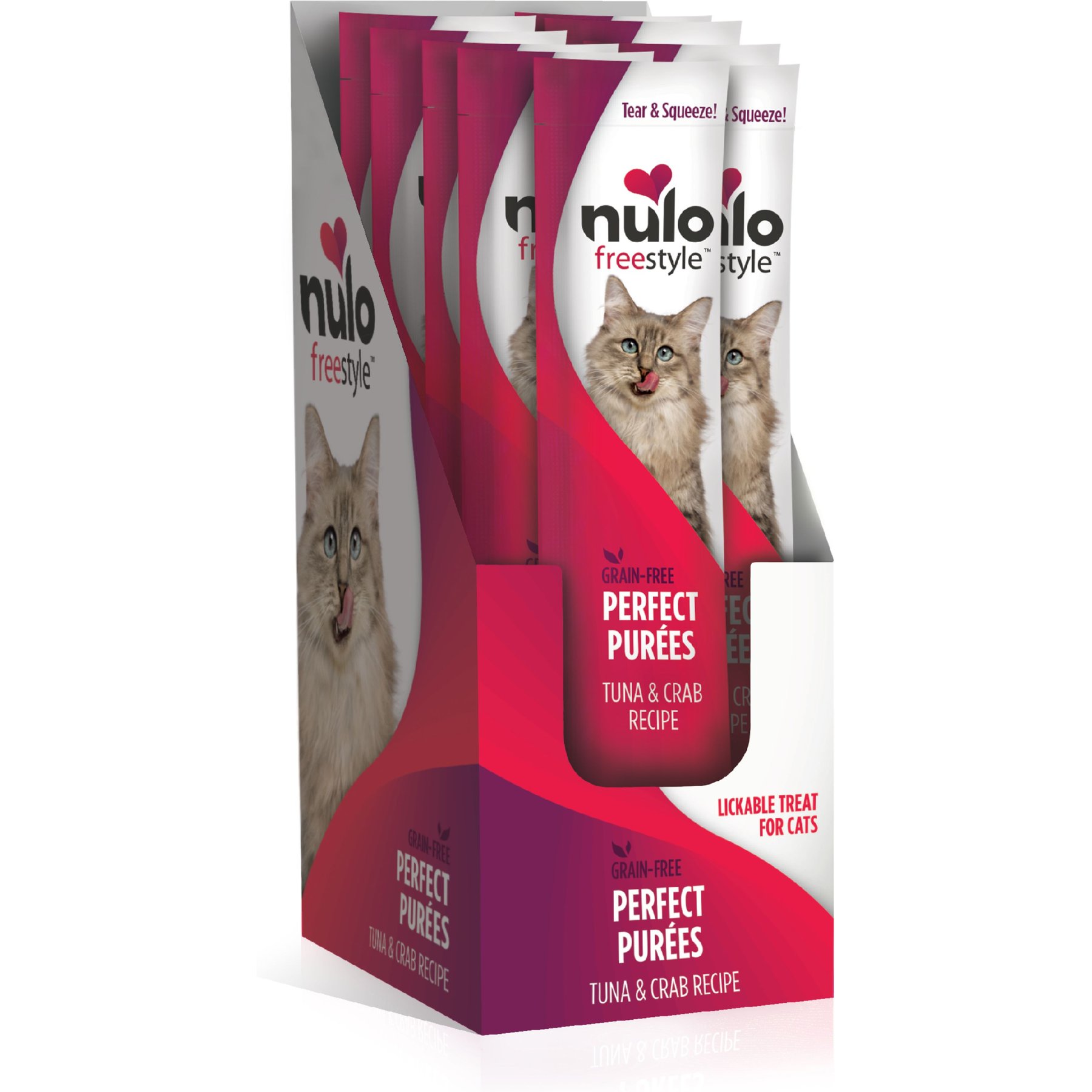 NULO Freestyle Perfect Purees Tuna & Crab Recipe Grain-Free Lickable ...